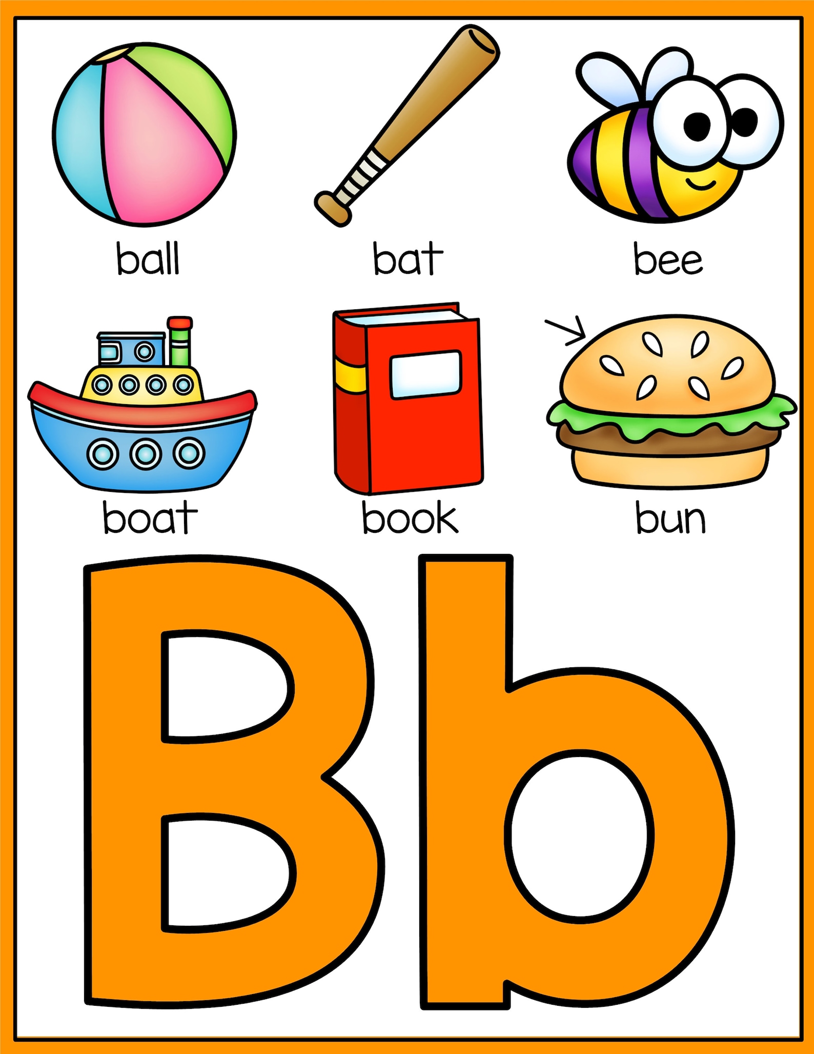 Alphabet Letter Cards: A to Z Educational Flashcards With Six Starting ...