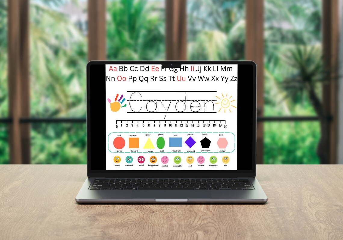 Custom Name Tracing Worksheet, Personalized Handwriting Practice Sheets ...