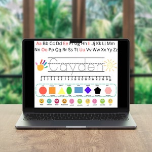 Custom Name Tracing Worksheet, Personalized Handwriting Practice Sheets ...