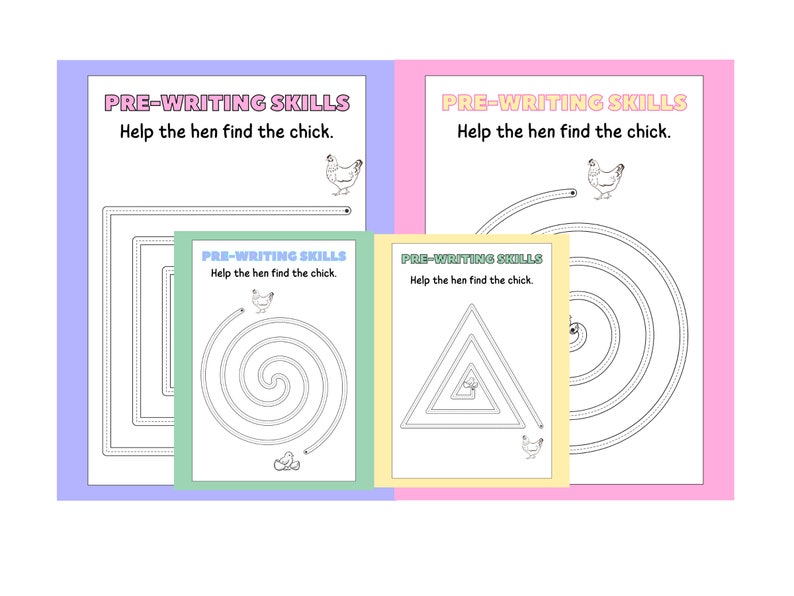 Tracing Practice, Pre-writing Worksheets, Line Tracing, Toddler ...