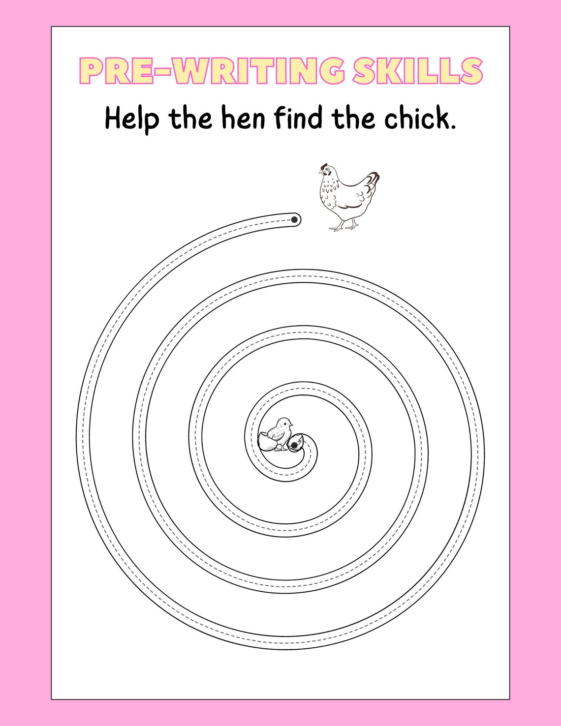 Tracing Practice, Pre-writing Worksheets, Line Tracing, Toddler ...