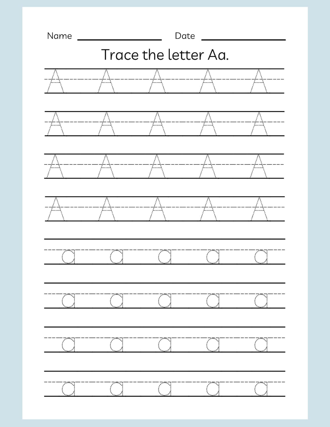 Alphabet Worksheet for Preschool Kids 108 Pages of Practice/ Pre-school ...