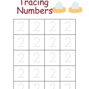 Number Tracing Bundle Numbers 1-10 Printable Trace Handwriting Writing ...
