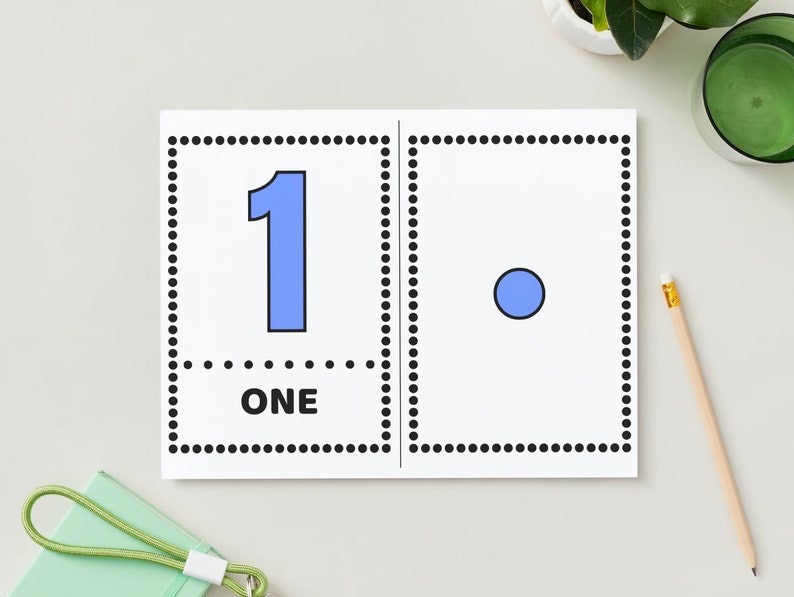 Tarjetas didácticas numéricas del 1 al 10, Contar del 1 al 10 ...