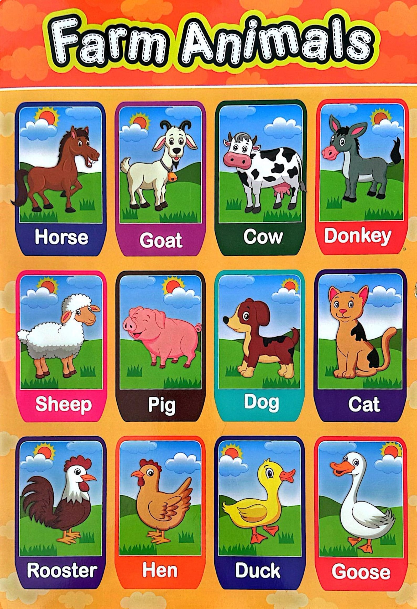 Printable Educational Posters for Kids - Set of 11 Posters in English ...