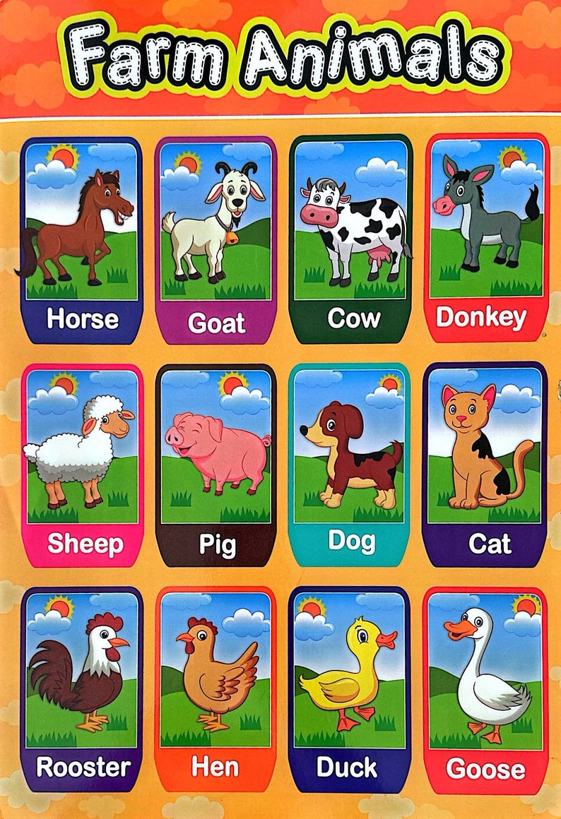 Printable Educational Posters for Kids - Set of 11 Posters in English ...