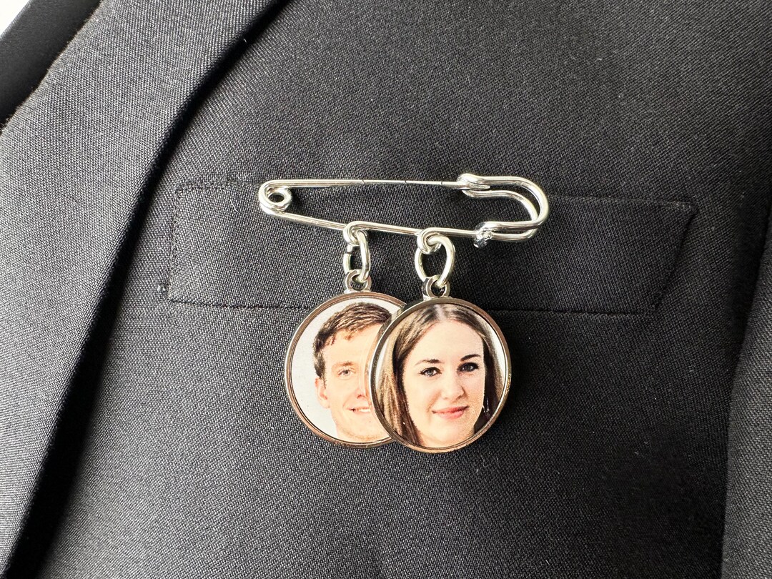 Custom Wedding Lapel Pin,personalised Boutonniere Charm Lapel Pin,lapel ...
