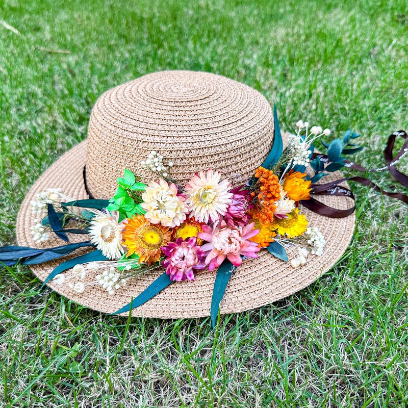 Straw Flowers - Etsy