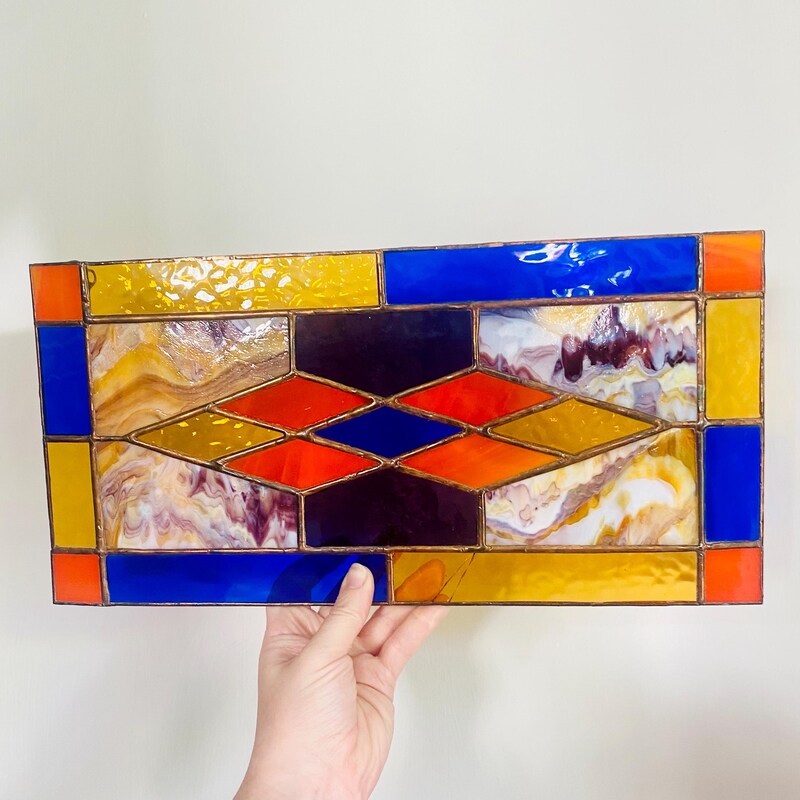 70s Stained Glass - Etsy