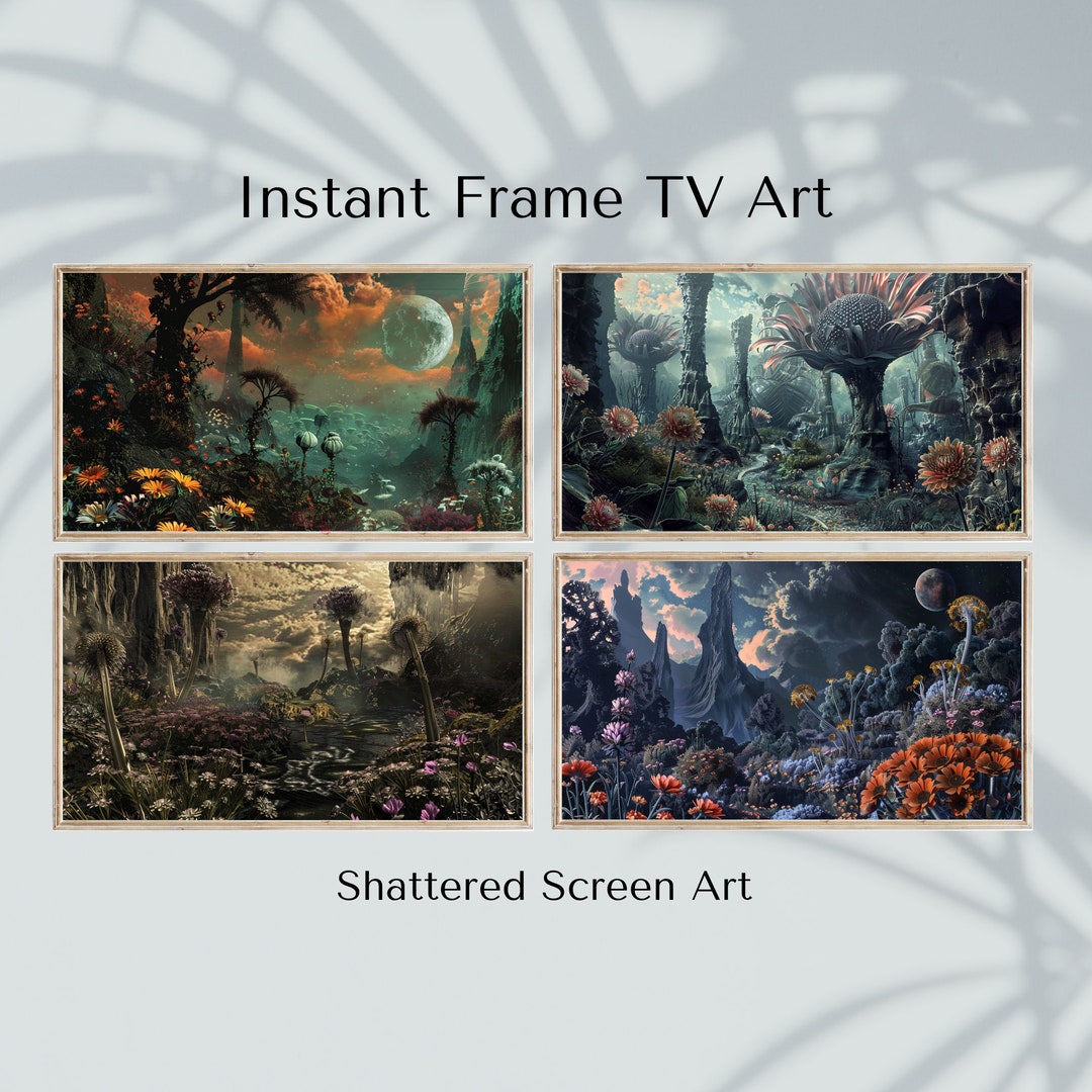 Frame TV Art | H.R. Giger Inspired TV Art | Rustic Landscape TV Art ...