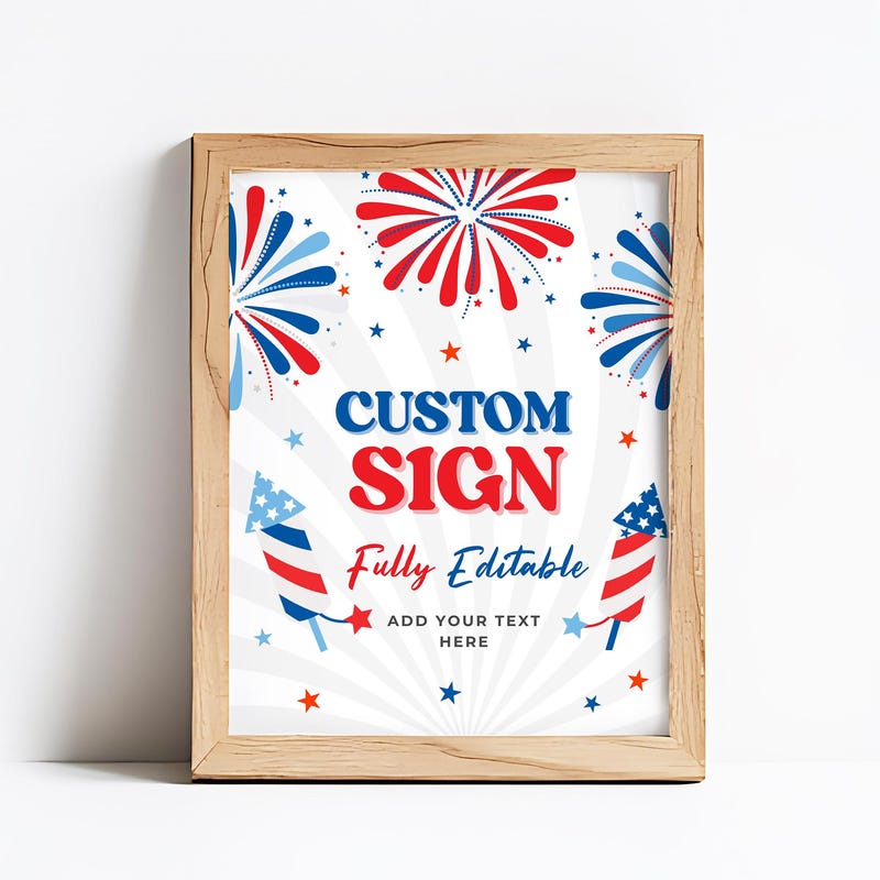 4th of July Sign - Etsy