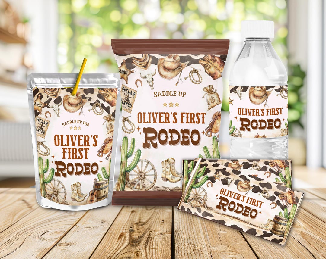Rodeo Party Favors Bundle, Cowboy Birthday Party Bundle Kit, Saddle up ...