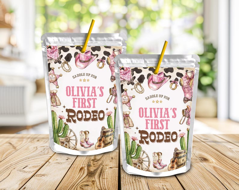 Girl Rodeo Party Favors Bundle, Cowgirl Birthday Party Bundle Kit ...