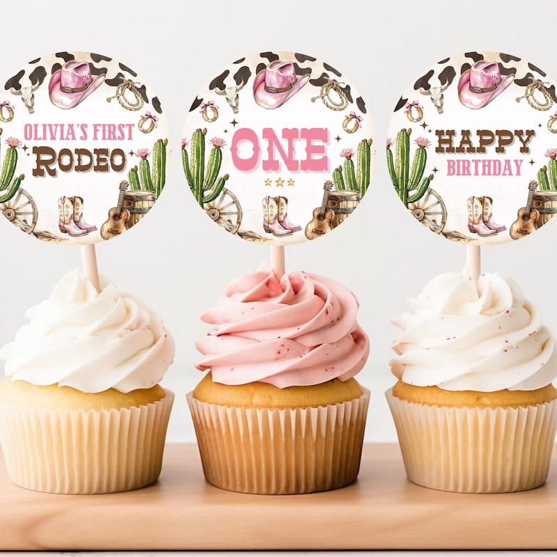 1st Rodeo Cake Topper Girls - Etsy