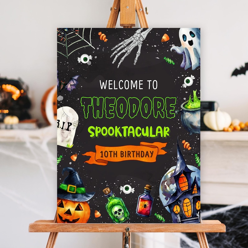Halloween Party Sign - Etsy