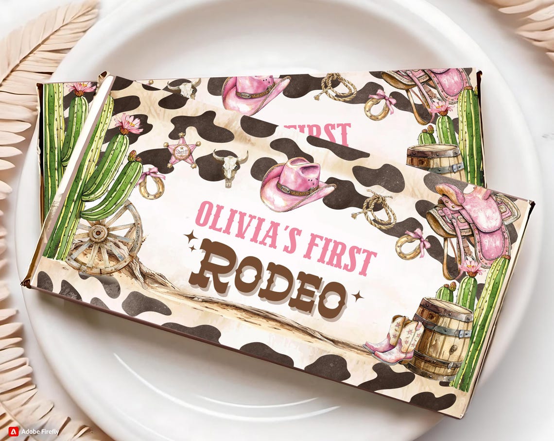 Girl Rodeo Party Favors Bundle, Cowgirl Birthday Party Bundle Kit ...