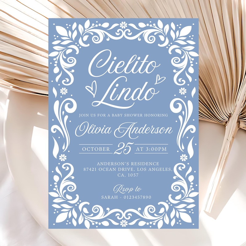 Cielito Lindo Template Invitation - Etsy