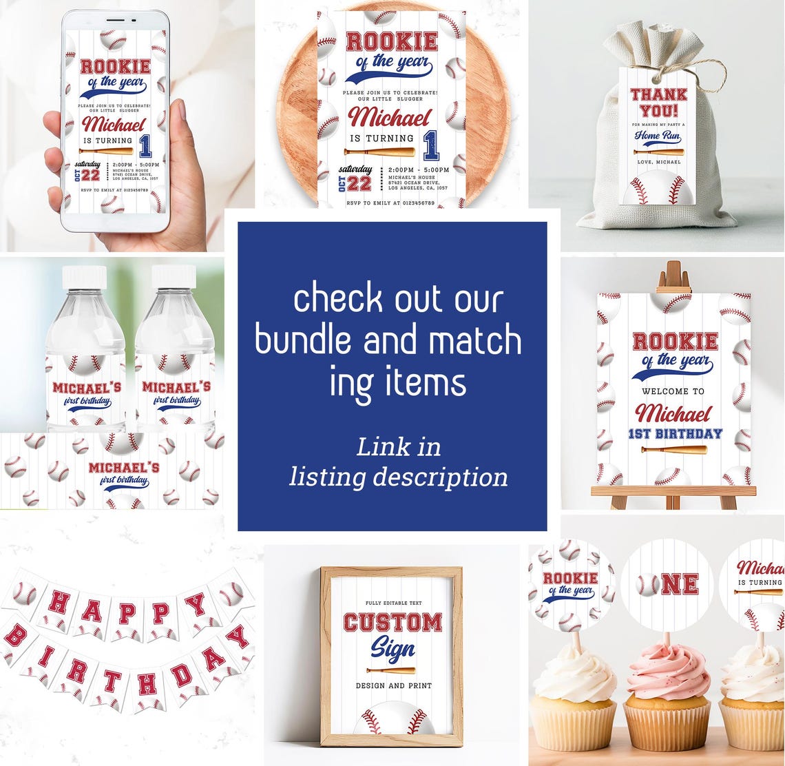 Editable Baseball Favor Tags, Baseball Thank You Tags, Baseball Gift ...