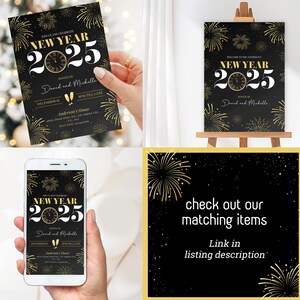 Editable New Years Party Welcome Sign, New Years Eve Welcome Sign, New ...