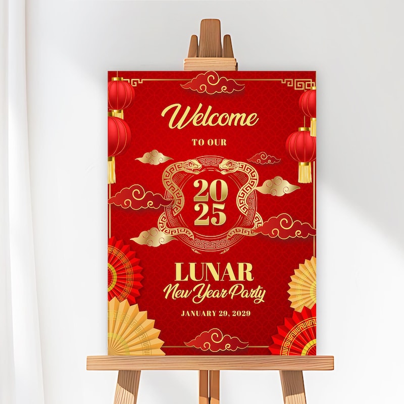 Lunar New Year Poster - Etsy