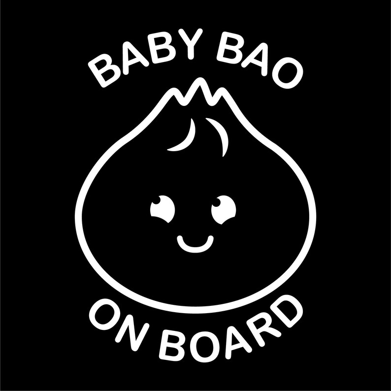Baby Bao on Board Vinyl Decal - Etsy