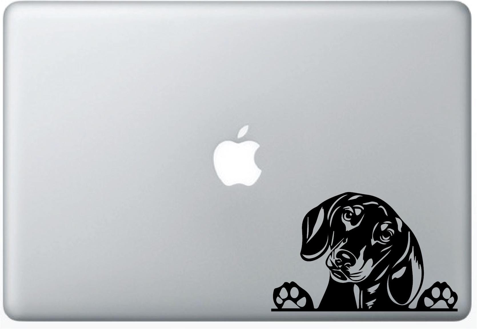 Peeking Dachshund Snag Sausage Dog Decal - Car Window Laptop Vinyl ...