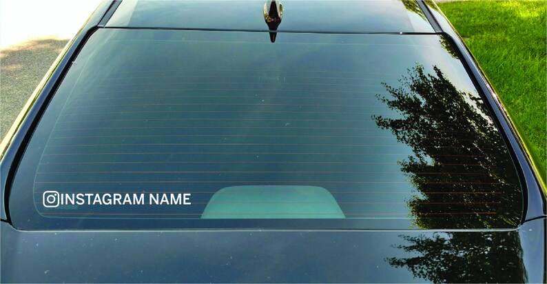 Custom Instagram Social Media Tag Name Decal Sticker - Etsy