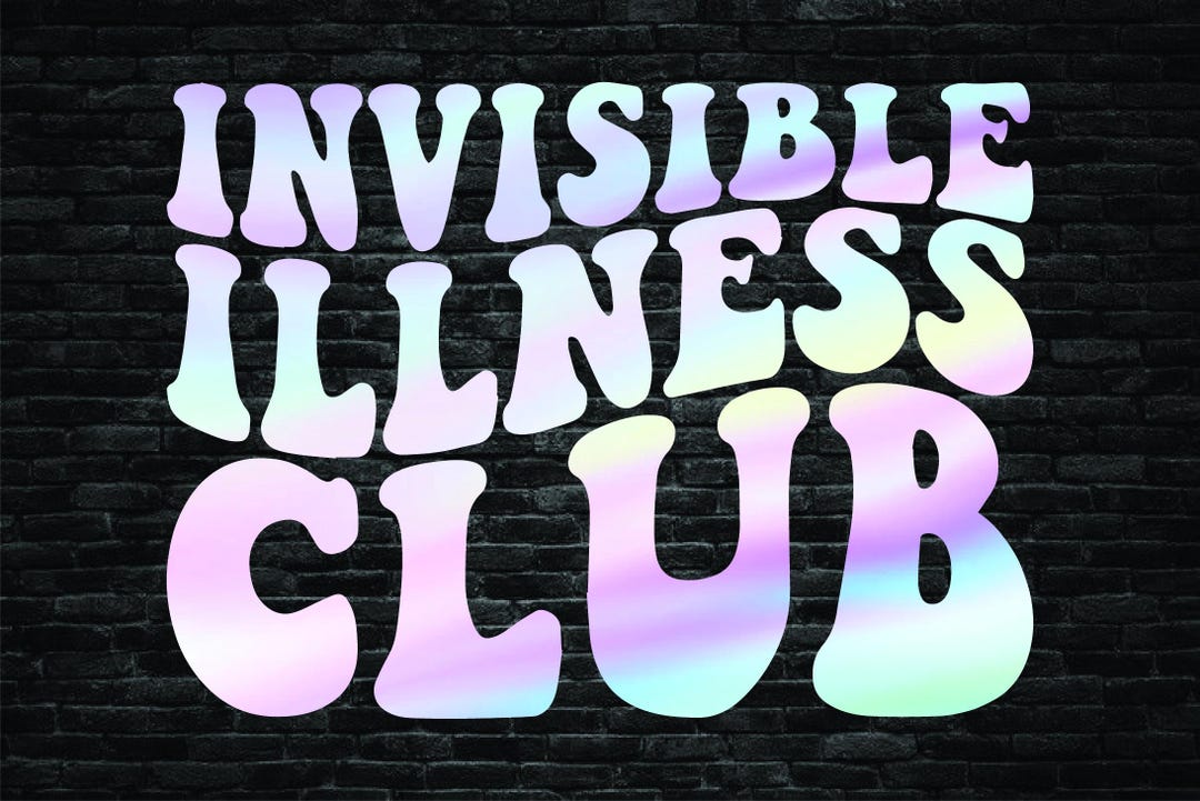 Invisible Illness Club Decal: Holographic Vinyl Sticker - Etsy