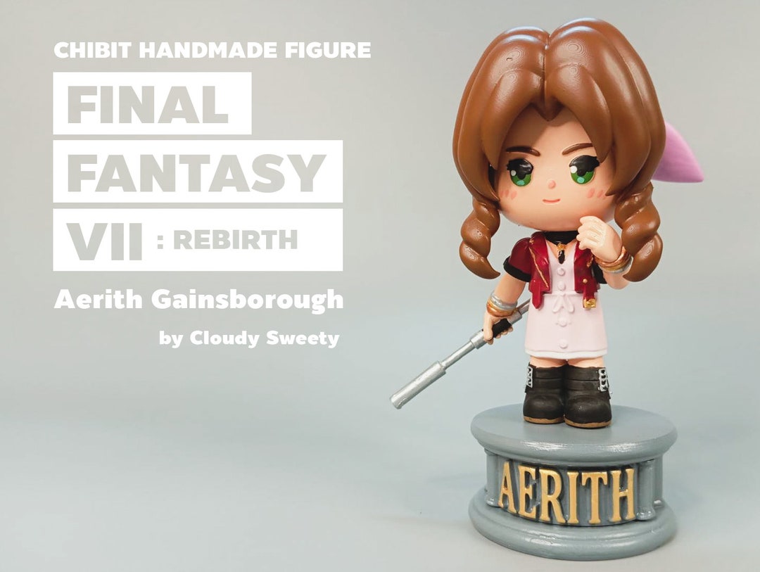FFVII Chibi : Aerith Gainsborough Figure Made Form 3d Printer and Hand ...