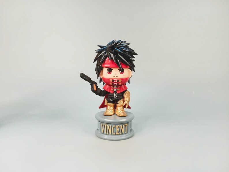 FFVII Chibi : Vincent Valentine Figure Made Form 3d Printer and Hand ...