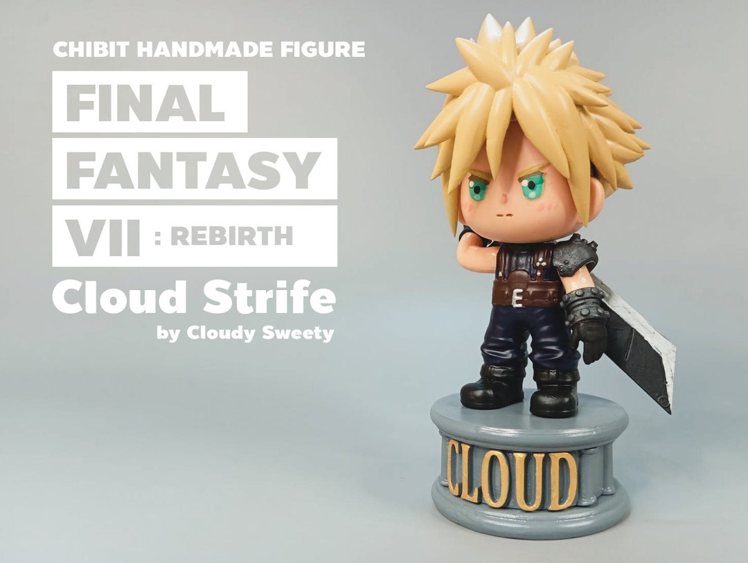 FFVII Chibi : Cloud Strife Figure Made Form 3d Printer and Hand Paint ...
