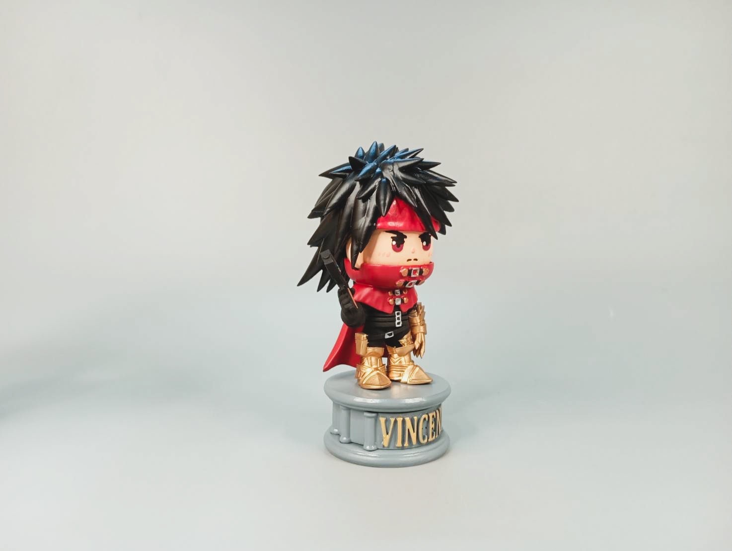 FFVII Chibi : Vincent Valentine Figure Made Form 3d Printer and Hand ...