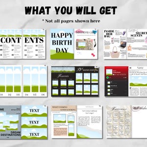 Customizable Birthday Magazine - Etsy