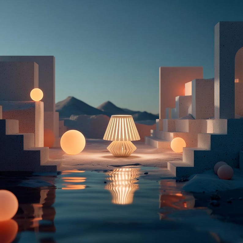 The Maya Lamp - A Handmade Lamp That Turns Light Into Sculpture - Etsy