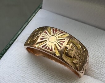 Rare Vintage 10K Class Ring - Etsy