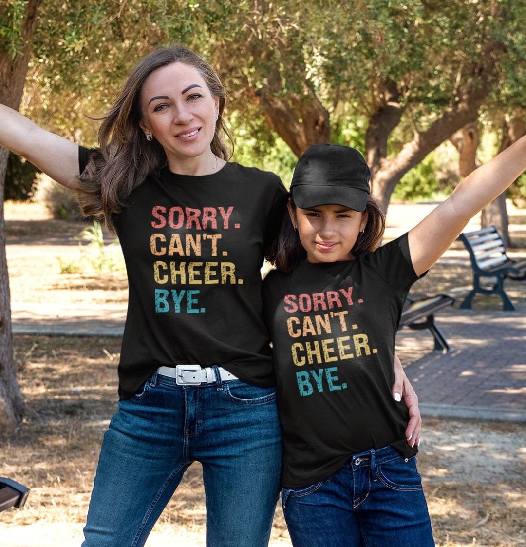 CHEER Mom Shirt Matching Mom Daughter Cheerleading Tee Gift Idea Cheer ...