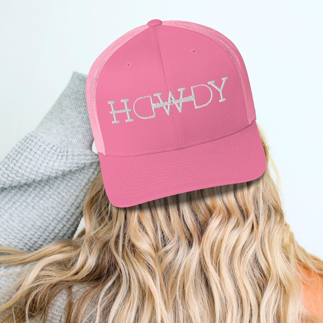 Howdy Trucker Hat Kentucky Derby Horse Cap Adjustable Size Farm Girl ...