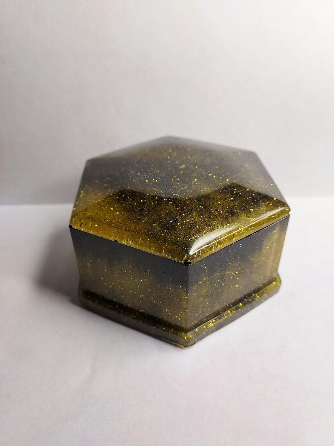 Resin Trinket Box and Matching Crystal Tea Light Holder - Etsy