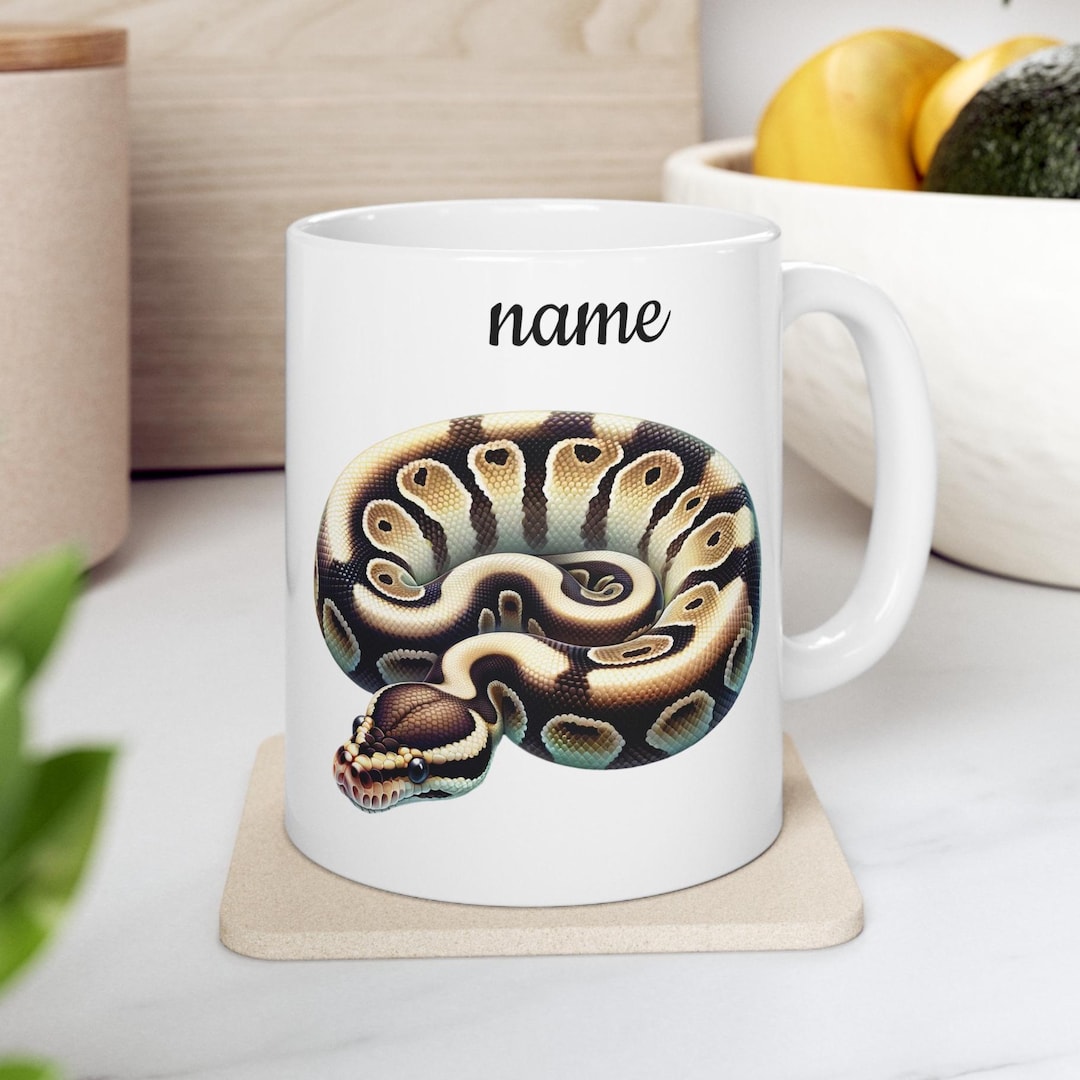 Custom Ball Python Mug: Personalized Reptile Coffee Cup, Snake Lover Gift - Etsy