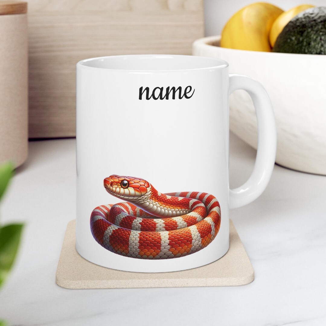 Custom Corn Snake Mug: Personalized Reptile Coffee Cup - Etsy