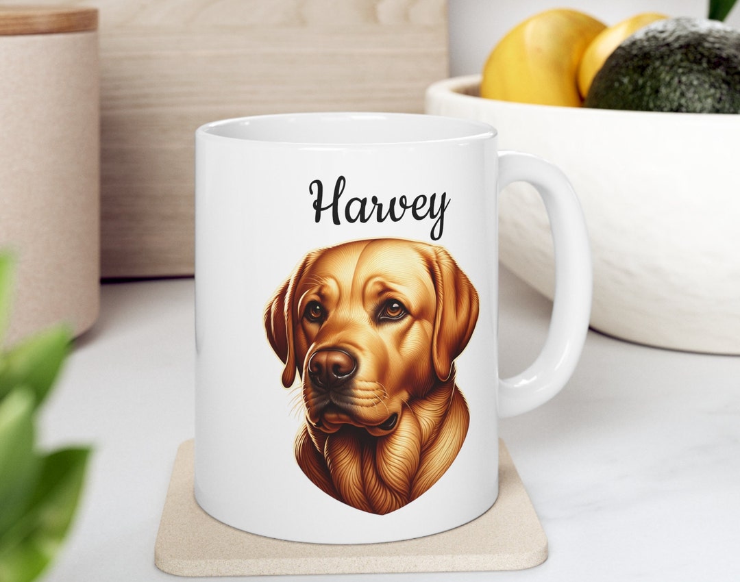 Custom Labrador Mug: Personalized Dog Coffee Cup, Lab Lover Gift - Etsy