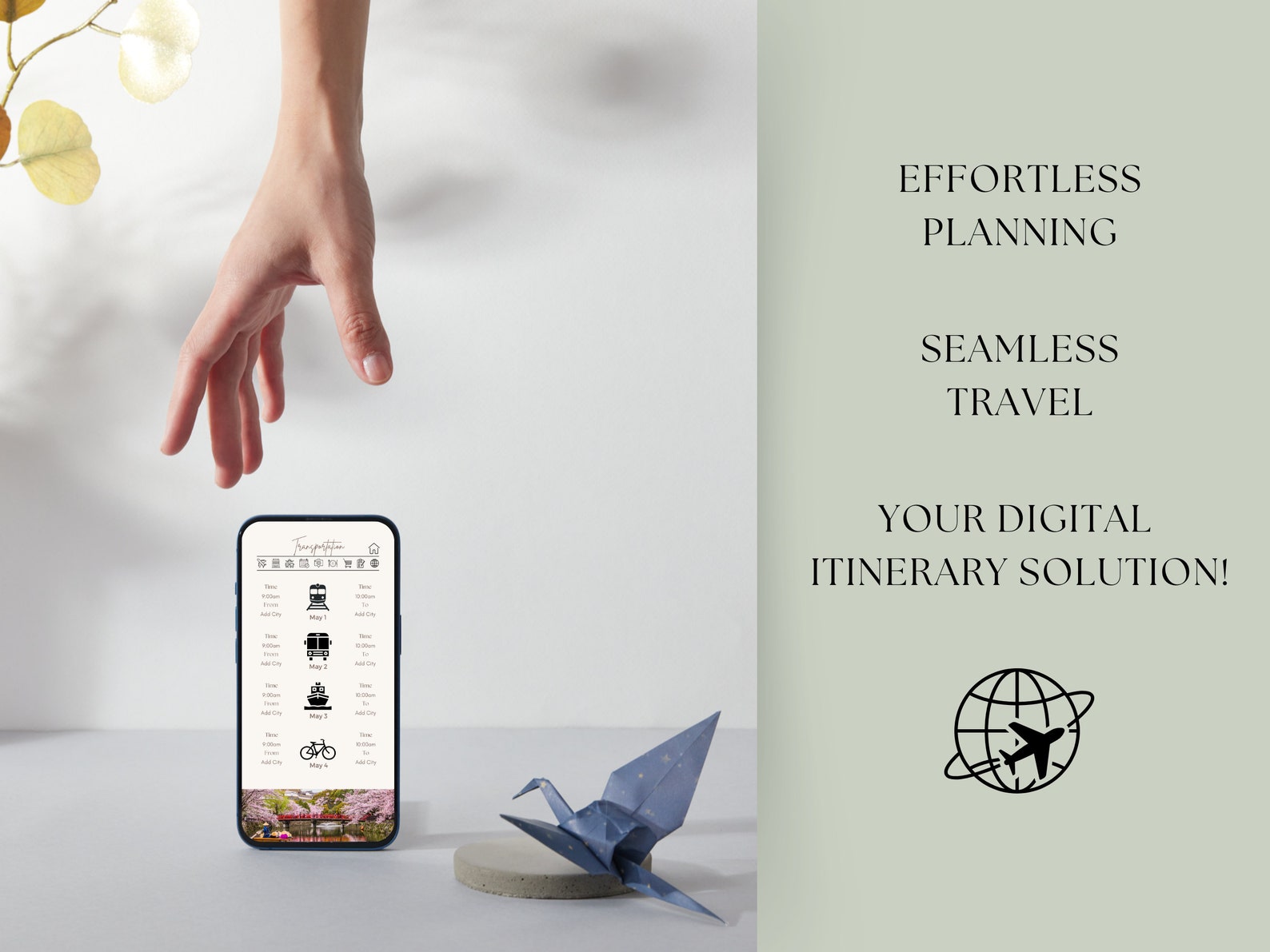 Travel Itinerary Template Osaka Travel Planner Mobile Template Download ...