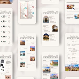 Italy Travel Planner Travel Itinerary Template Printable Travel Guide ...