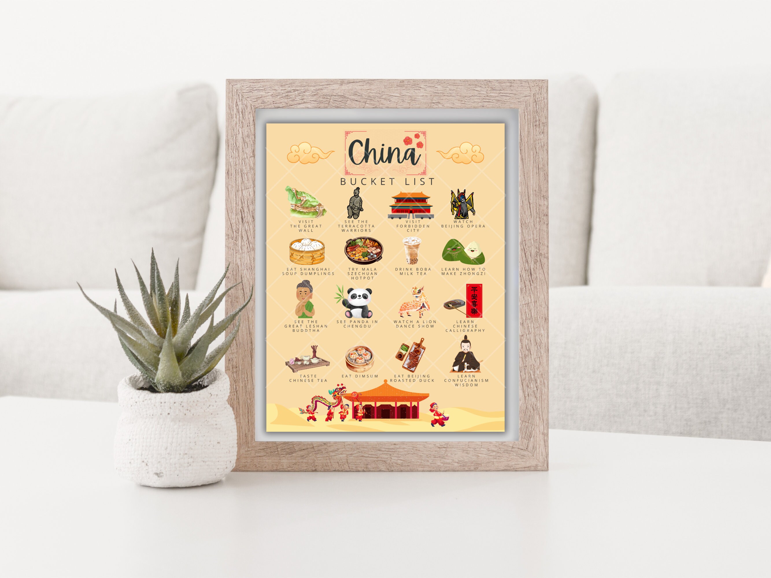 China Bucket List Printable Travel Planner Checklist Travel Bucket List ...