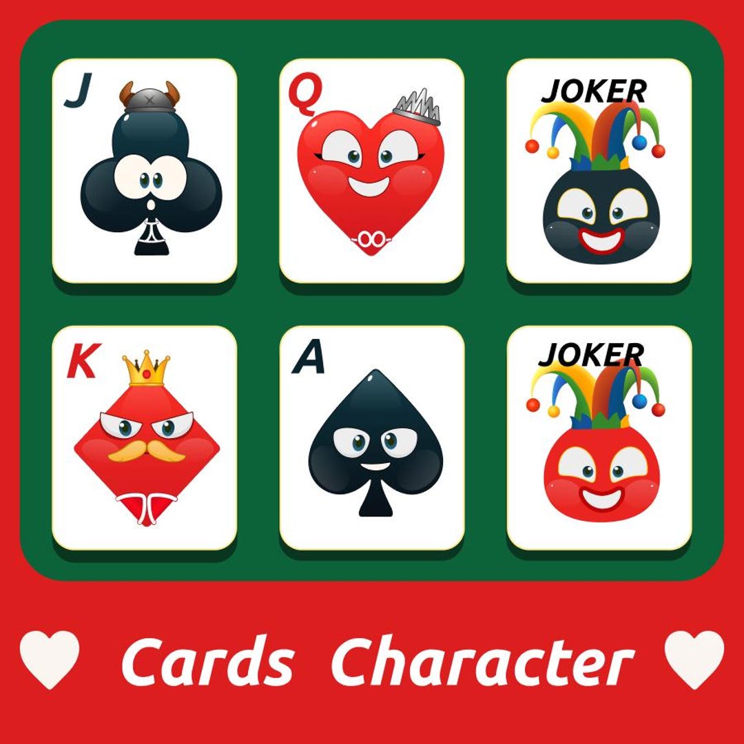 Character Card Set (png, Svg, Eps), Game UI Design - Etsy UK