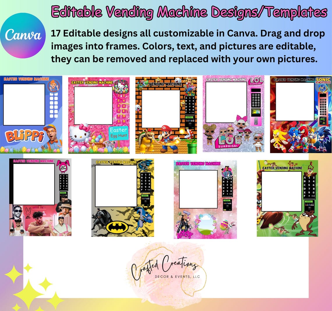 Easter Vending Machine Designs, Easter Vending Machine Templates ...