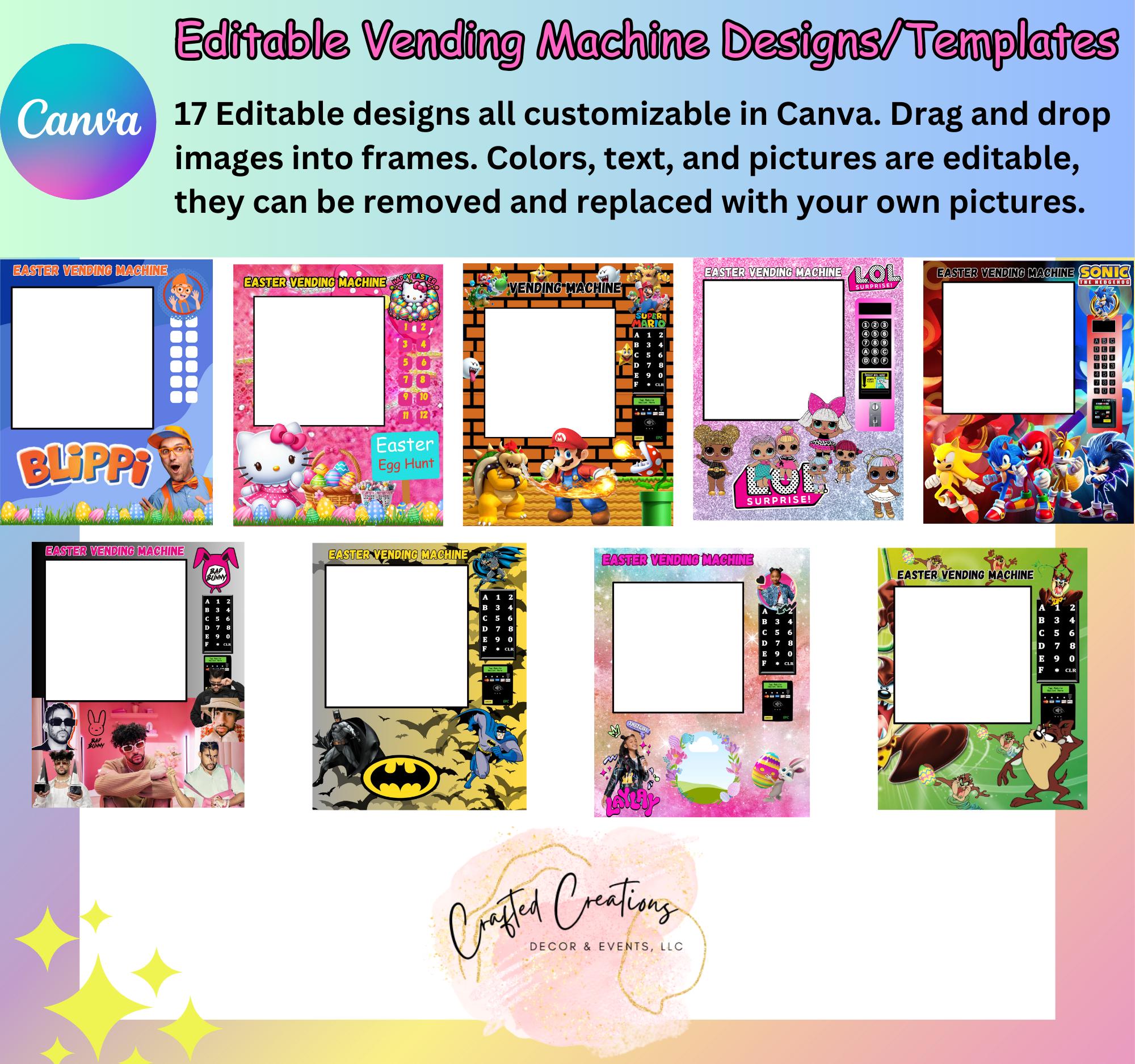 Easter Vending Machine Designs, Easter Vending Machine Templates ...