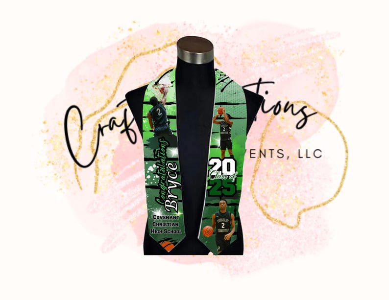 Editable Senior Graduation Stole Templates, Canva Designs (PDF) - Etsy
