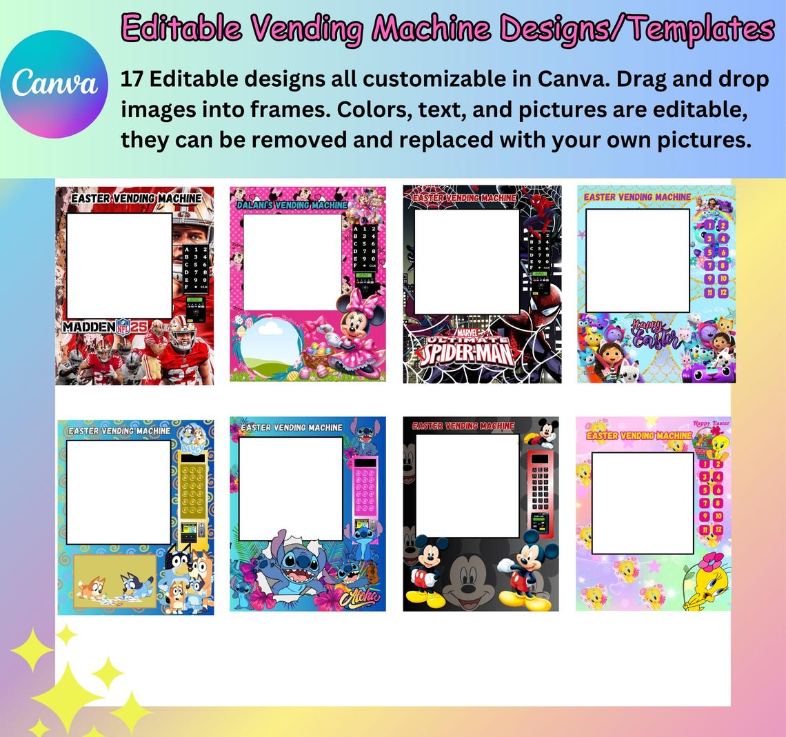 Easter Vending Machine Designs, Easter Vending Machine Templates ...