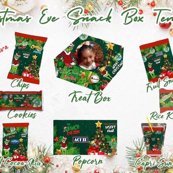 Grinch Christmas Eve Box - Etsy
